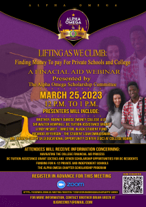 AQ Financial Aid Webinar | Alpha Omega Chapter